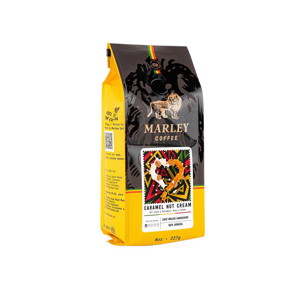Café Molido Saborizado Caramel Nut Cream 227gr I Marley Coffee